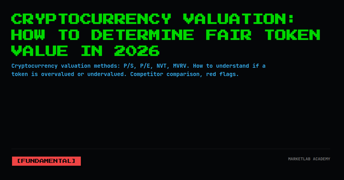 Cryptocurrency Valuation: How to Determine Fair Token Value in 2026